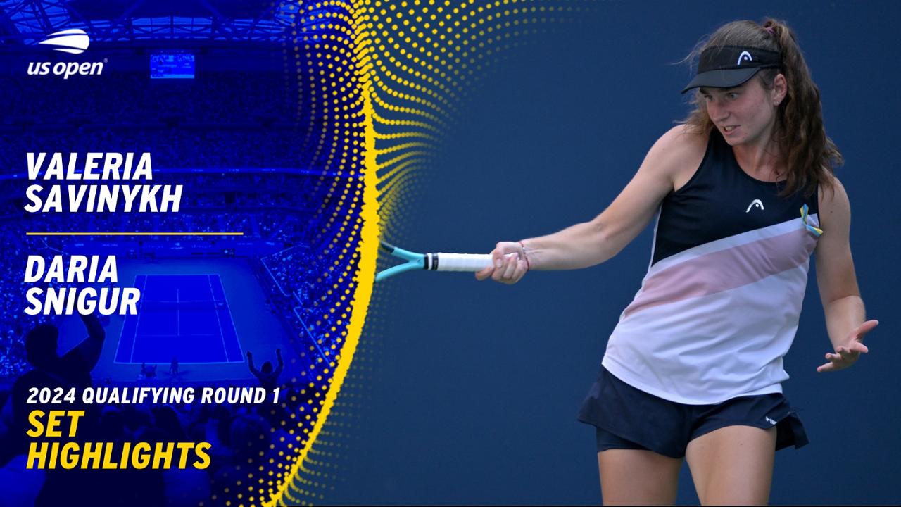 Snigur vs Savinykh | Qualifying Round 1, Set 2 - US Open Highlights ...