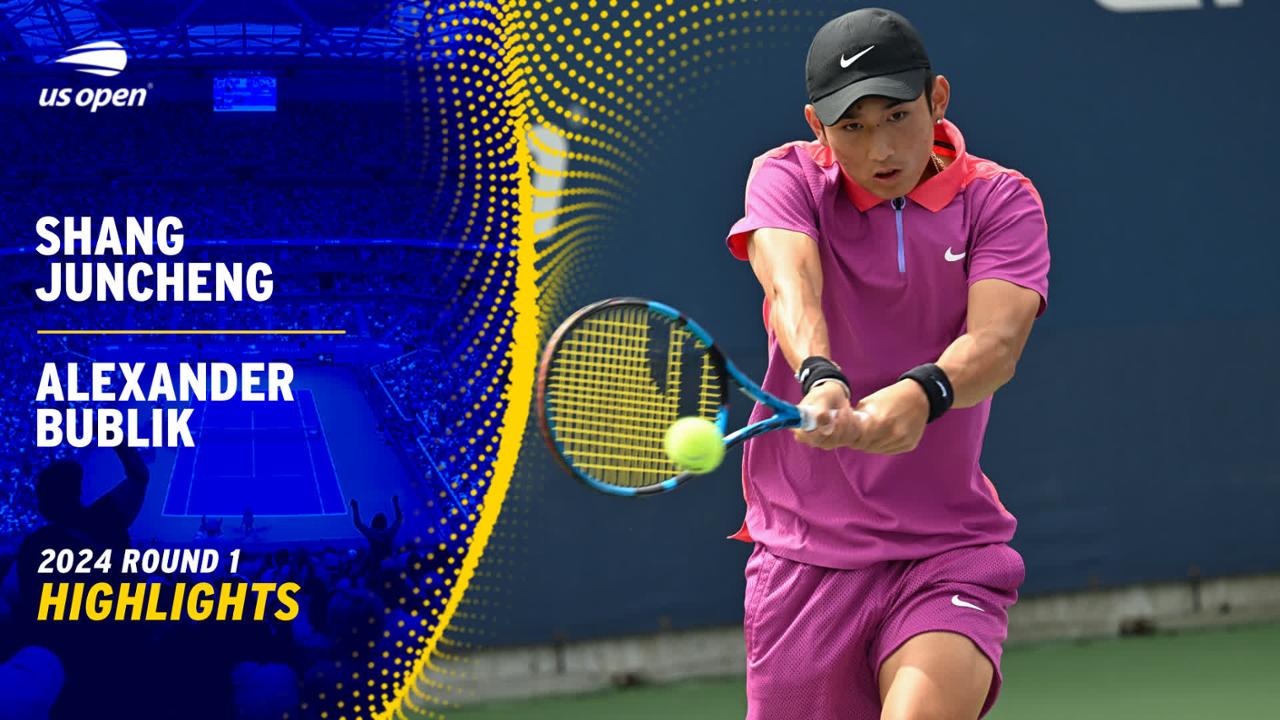 Former junior finalist Shang Juncheng upsets Alexander Bublik at 2024 ...