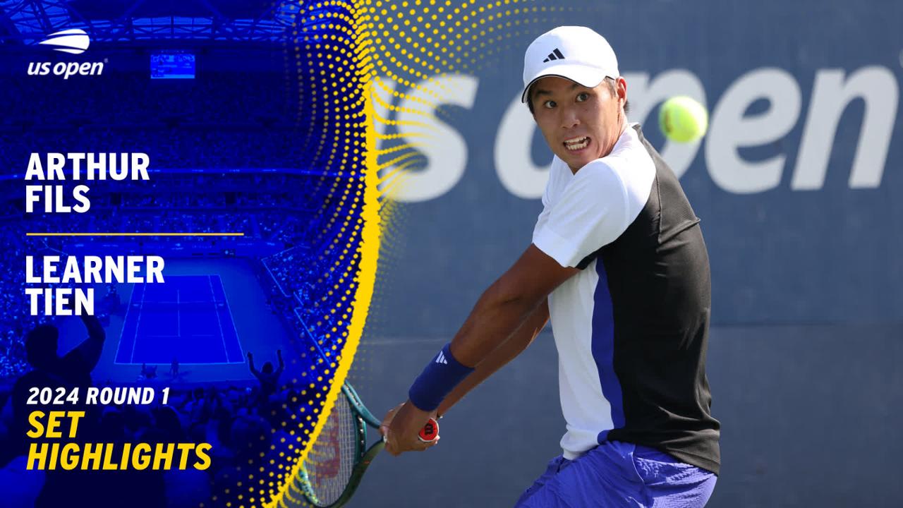 Fils vs. Tien Highlights | Round 1, Set 2 - US Open Highlights ...
