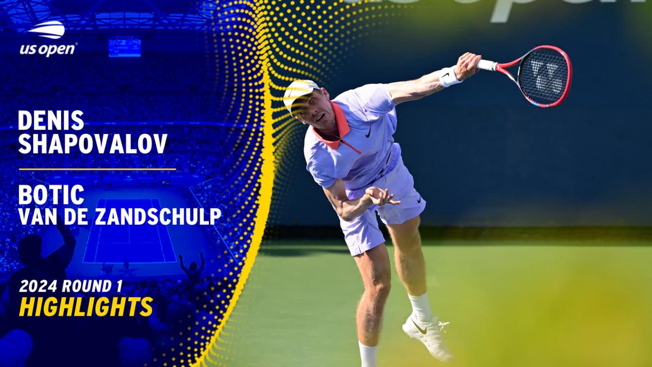 Botic van de Zandschulp ousts Shapovalov in 2024 US Open Round 1 ...