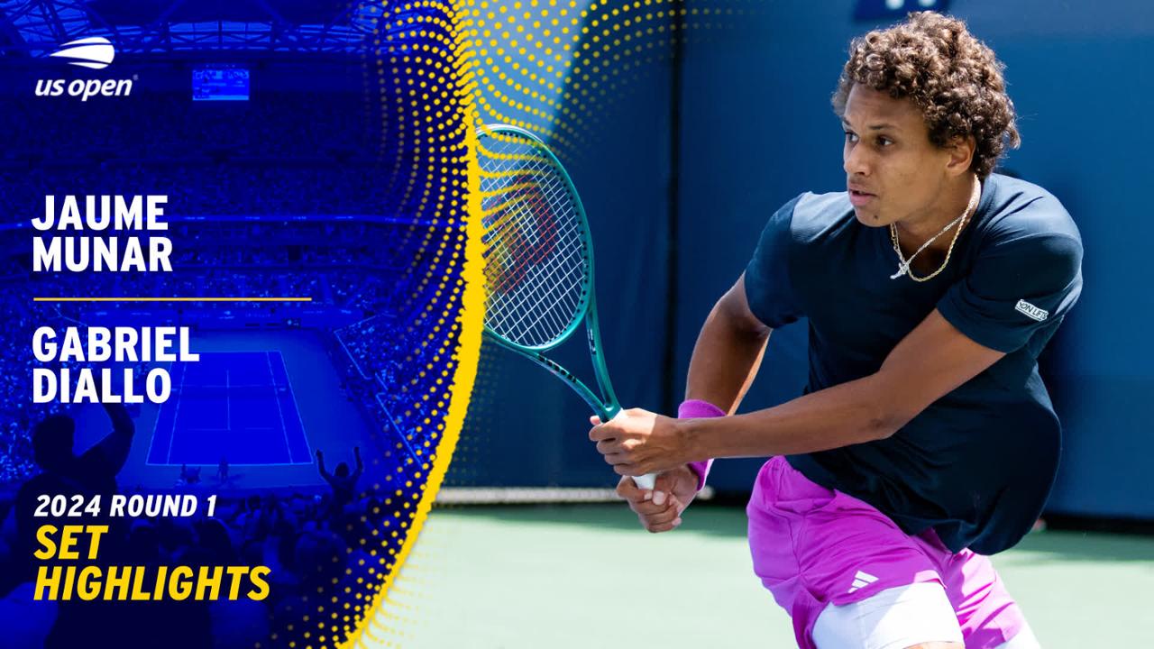 Munar vs. Diallo Highlights | Round 1, Set 1 - US Open Highlights ...