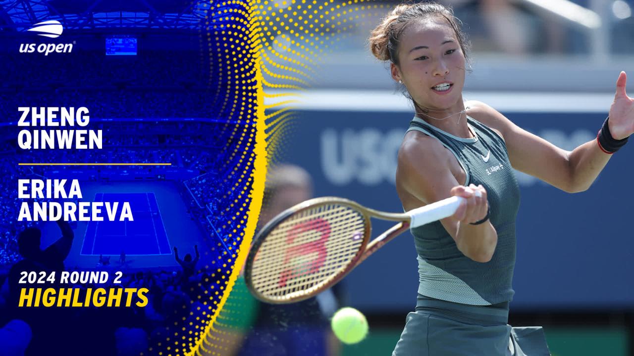 Olympic gold medalist Zheng Qinwen ousts Erika Andreeva at the 2024 US Open - Official Site of ...