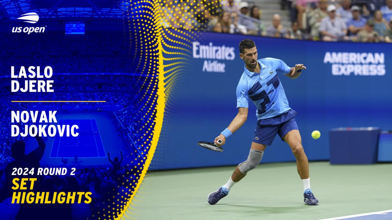 Djere vs. Djokovic Highlights | Round 2, Set 2 - US Open Highlights ...