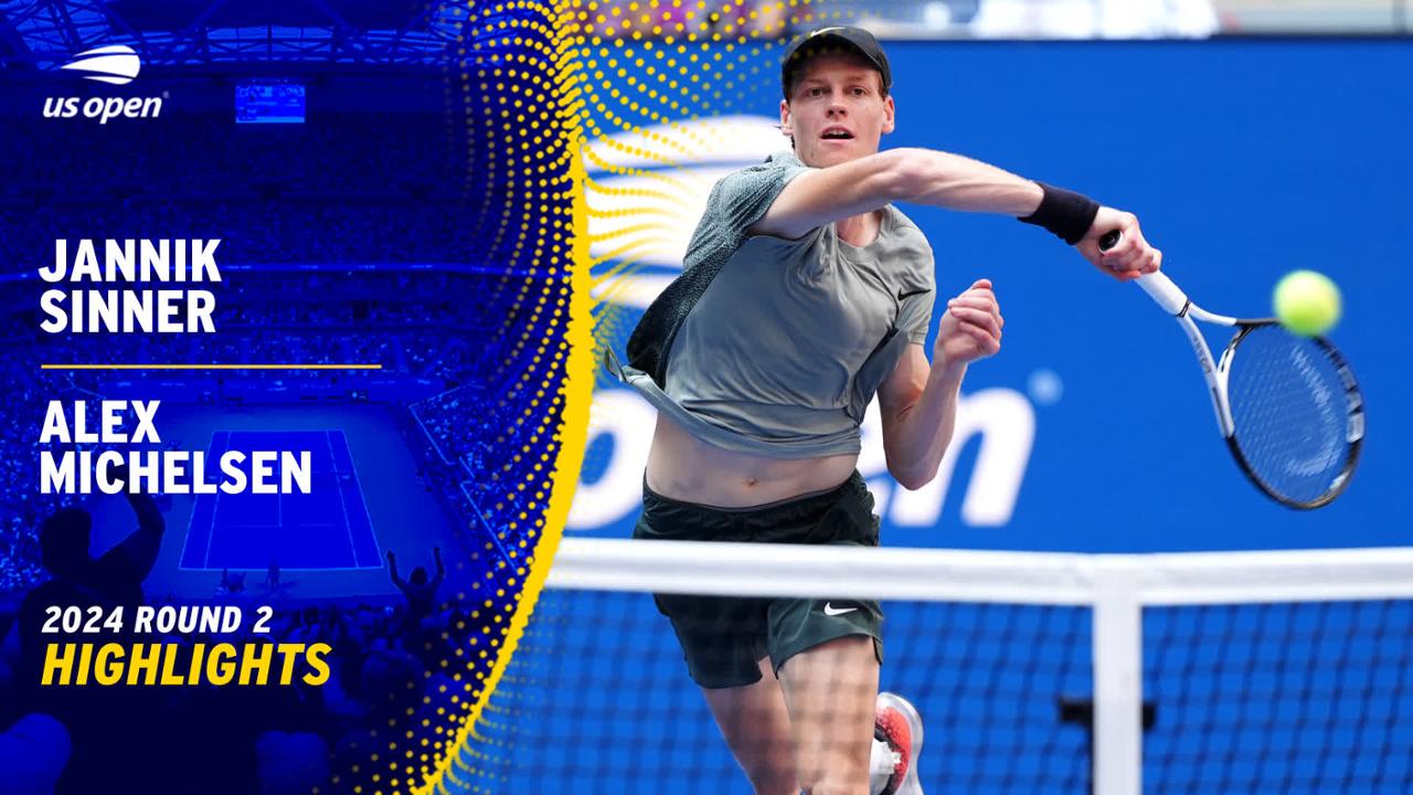 Jannik Sinner sensational in R2 win over Michelsen at 2024 US Open ...
