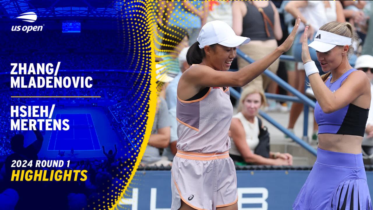 Kristina Mladenovic finds her match on the doubles court at 2024 US ...