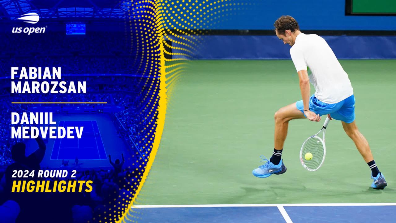 Best photos of Daniil Medvedev vs. Fabian Maroszan, 2024 US Open Round ...