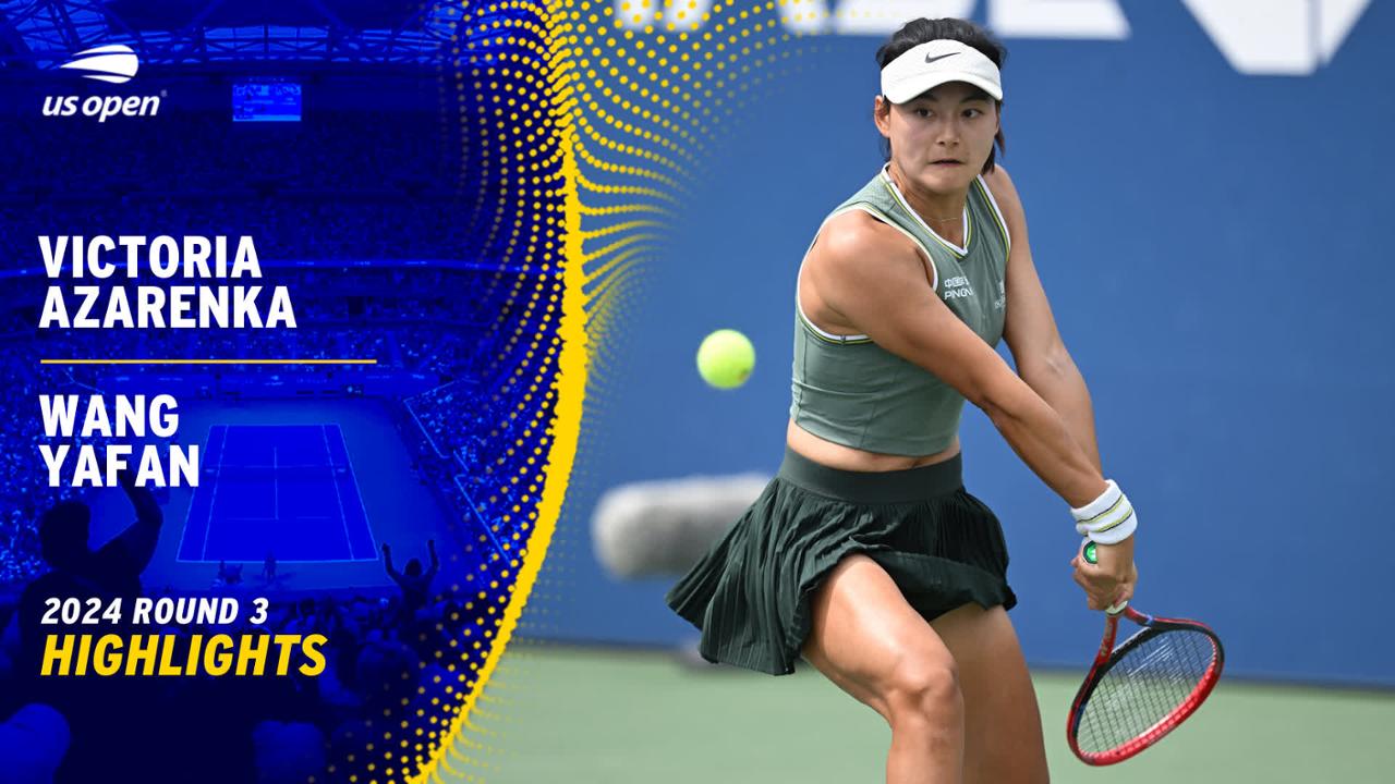 Wang Yafan upsets No. 20 seed Victoria Azarenka at the 2024 US Open - Official Site of the 2024 ...