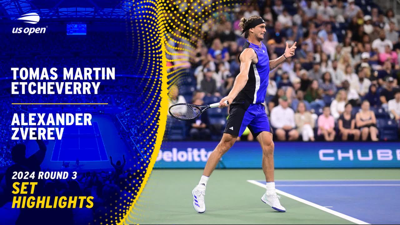 Best photos of Tomas Martin Etcheverry vs. Alexander Zverev, 2024 US Open Round 3 - Official ...