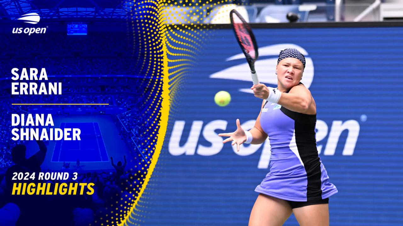 Best photos of Sara Errani vs. Diana Shnaider, 2024 US Open Round 3 ...