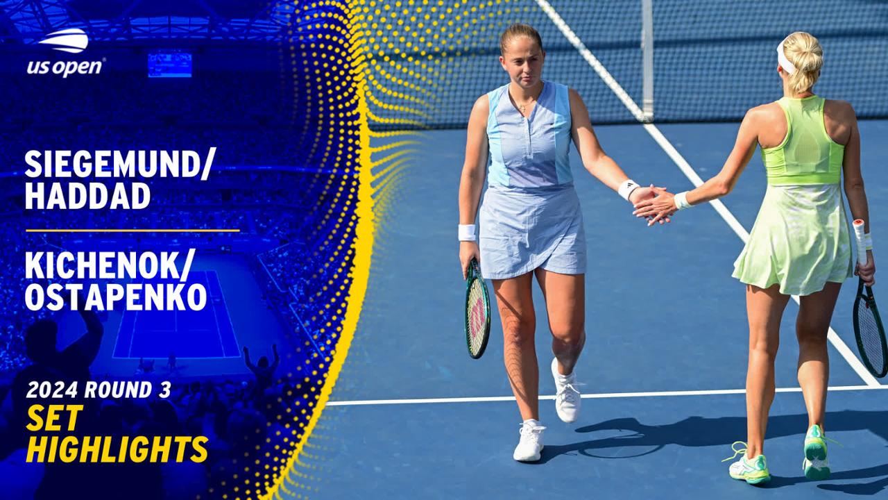 Haddad Maia/Siegemund vs. Kichenok/Ostapenko Highlights | Round 3, Set ...