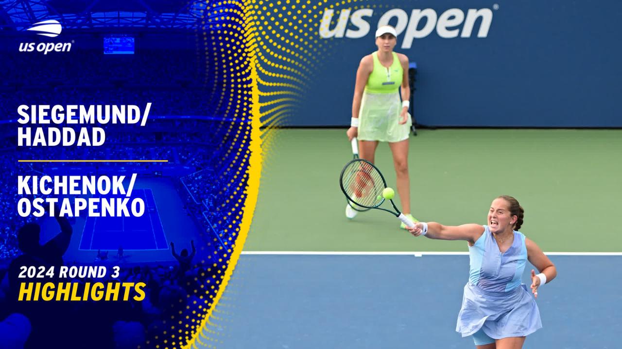 Haddad Maia/Siegemund vs. Kichenok/Ostapenko Highlights | Round 3 - US ...