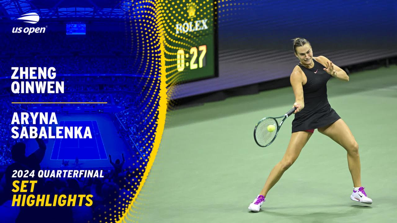 Best photos of Zheng Qinwen vs. Aryna Sabalenka, 2024 US Open quarterfinal - Official Site of ...
