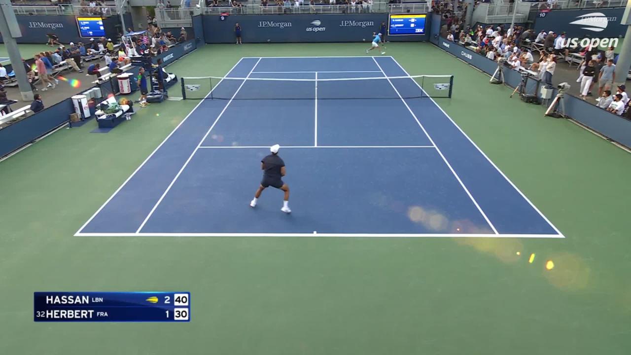 Hassan vs. Herbert Highlights | Qualifying Round 1, Set 1 - US Open ...